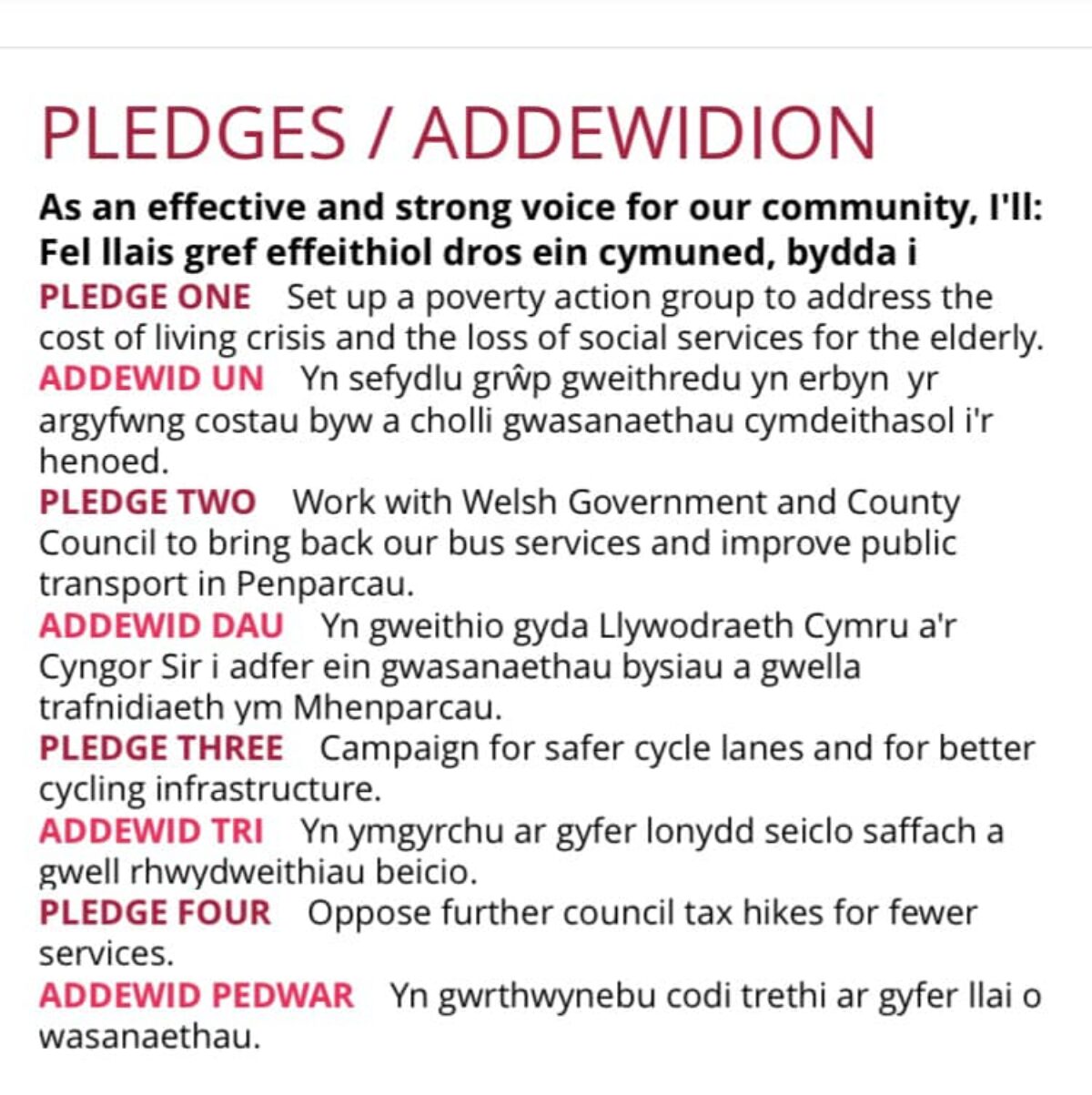 Penparcau By-Election 16th November 2023 - Ceredigion Preseli Labour ...